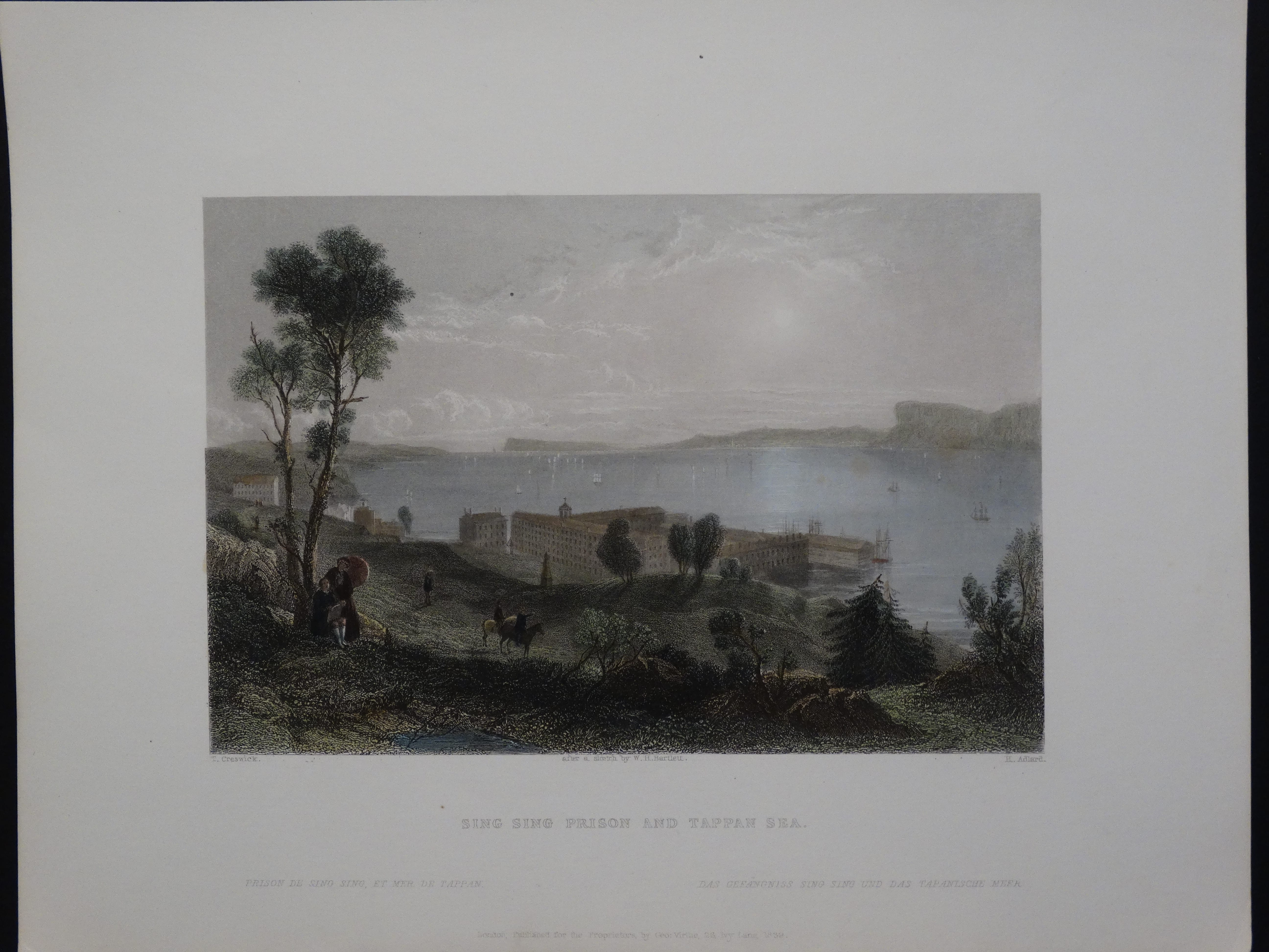 Bartlett Sing Sing Prison and Tappan Sea 30 | Anne Hall Antique Prints