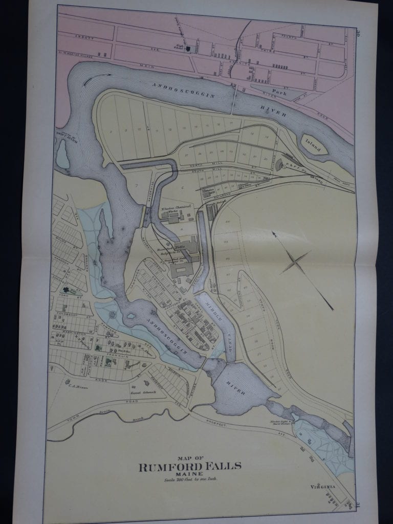 Antique Maps of Maine Maps Maine | Anne Hall Antique Prints